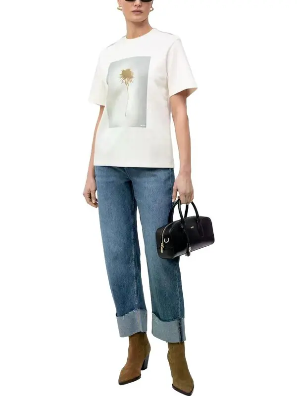 BOSS Graphic Print T-shirt - Neutrals