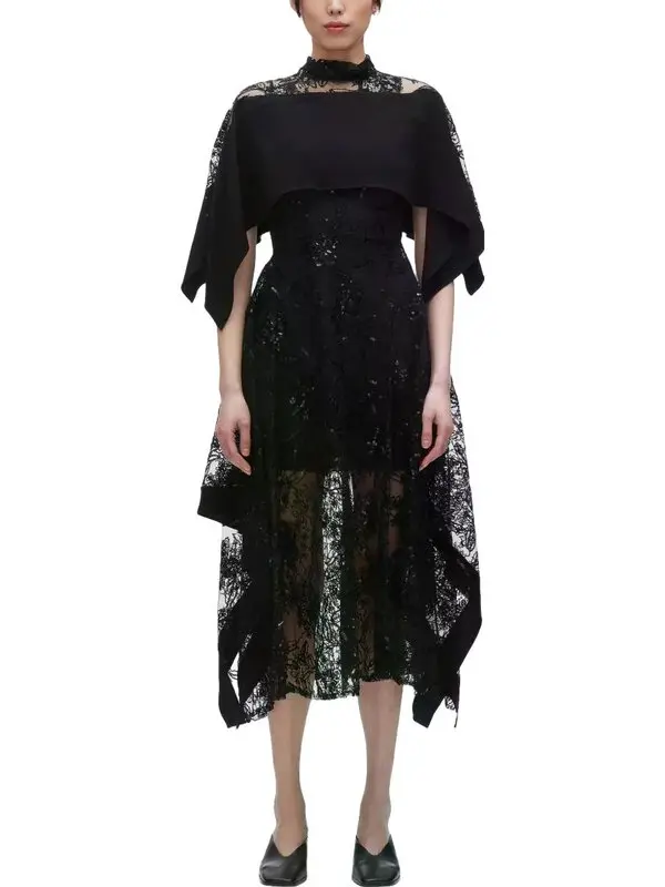 3.1 Phillip Lim Embellished Lace Dress - Black