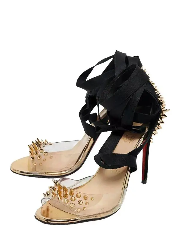 CHRISTIAN LOUBOUTIN Barbarissima Spiked Ankle-strap Heeled Sandals - Black