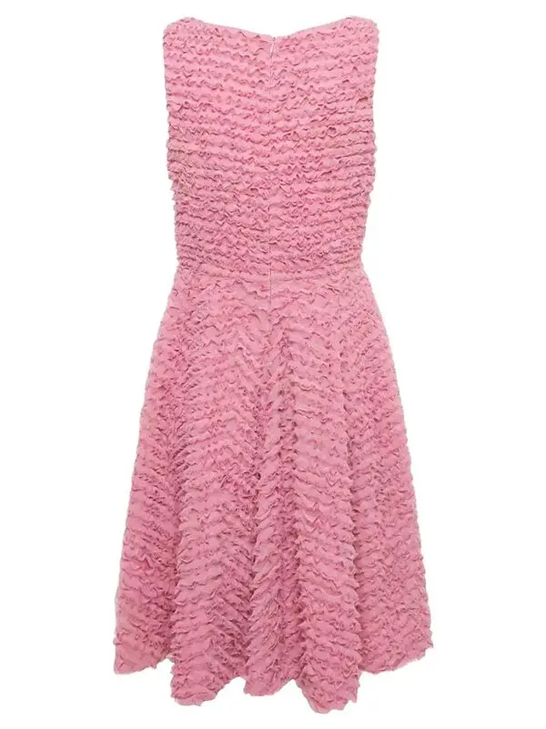 Emporio Armani Pleated Chiffon Dress - Pink