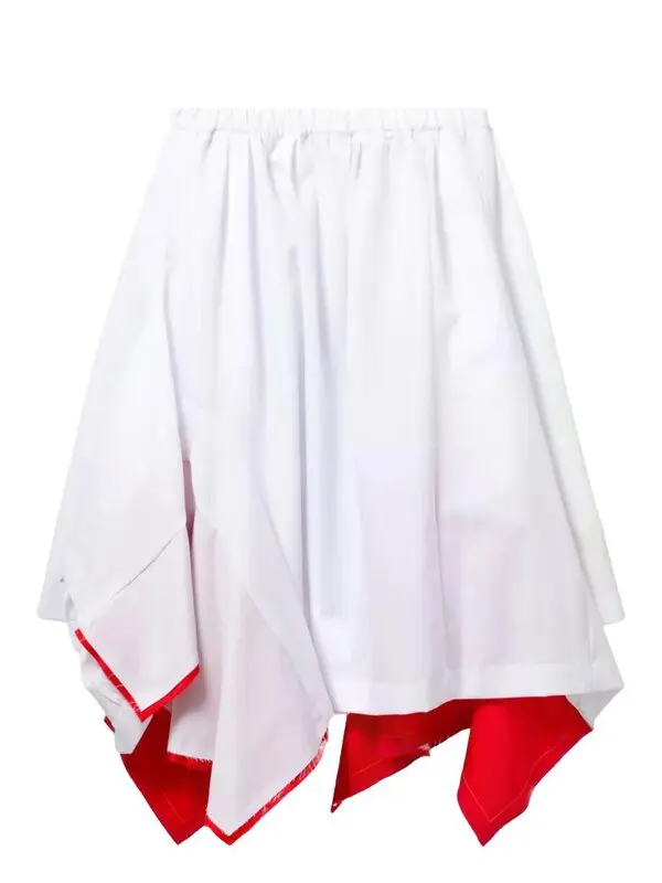 Comme Des Garçons Asymmetrical Ruffled Skirt - Neutrals