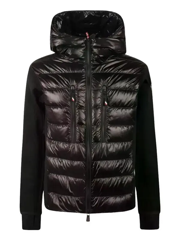 Moncler Quilted Panelled Jacket - Black