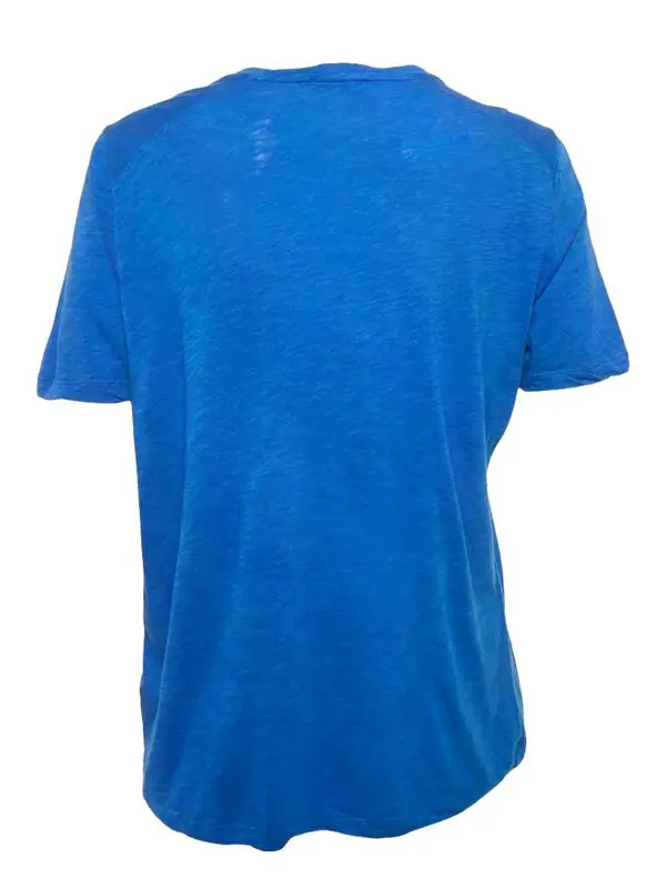 Maje Rhinestone Embellished Graphic Print T-shirt - Blue