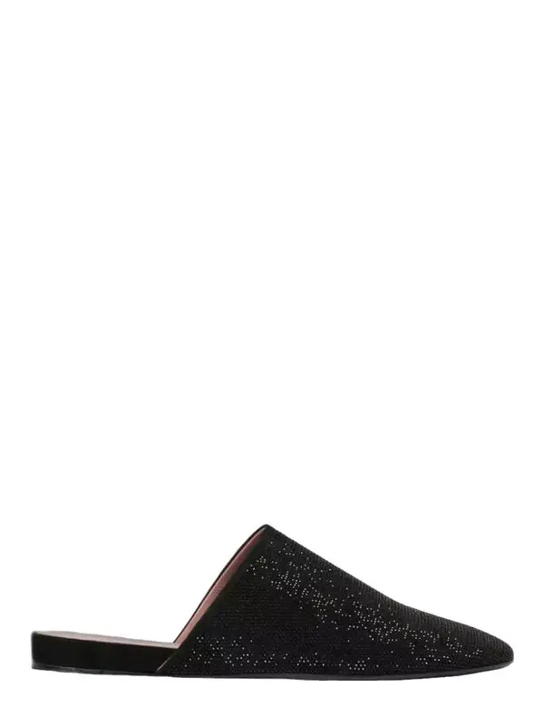 Premiata Embellished Leather Mules - Black