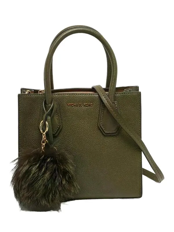 Michael Kors Mercer Leather Tote Bag - Green