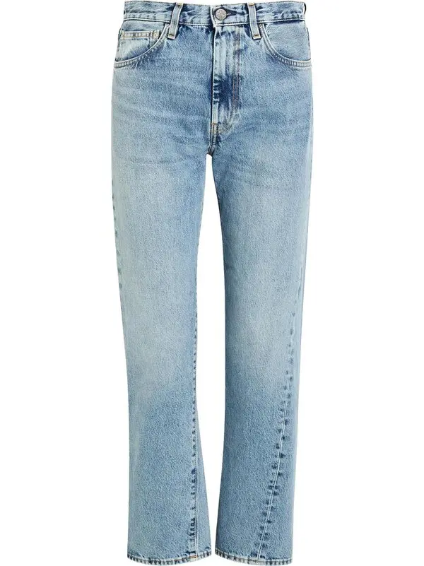 TOTEME Twisted Seam Straight-leg Jeans - Light Blue