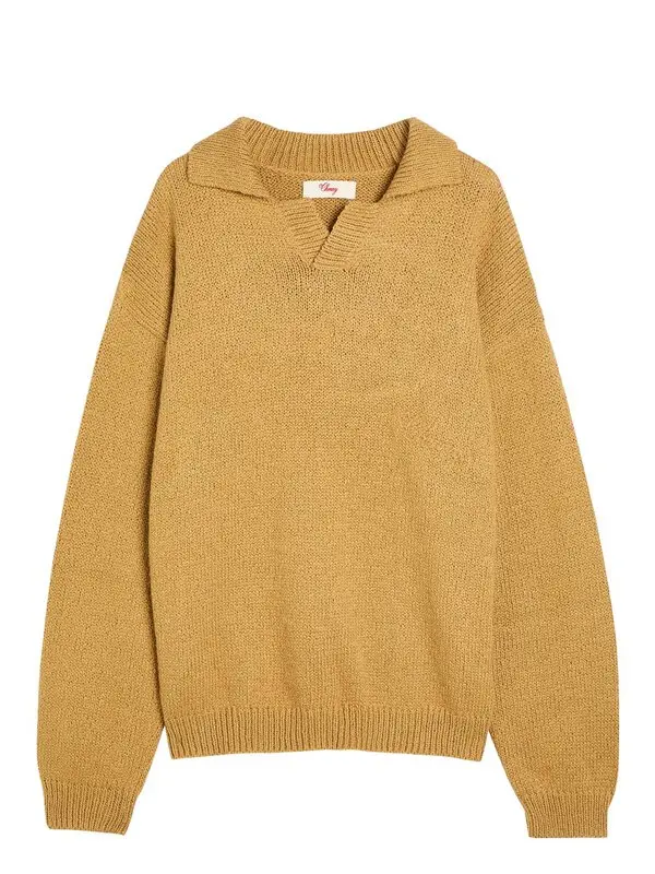 CHERRY LOS ANGELES 5 Star Logo-intarsia Cotton Jumper - Tan