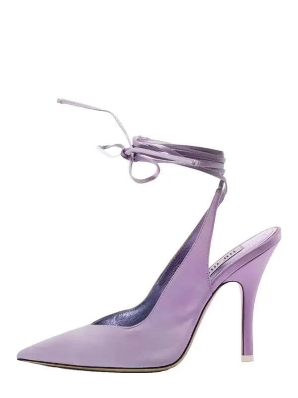 Attico Venus Ankle-wrap Pumps - Purple