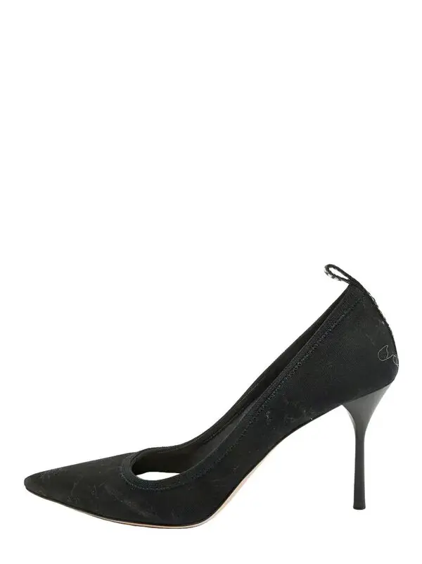 Miu Miu Leather Pointed Toe Pumps - Black