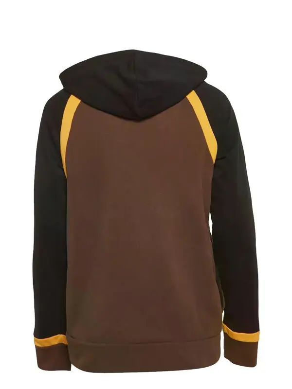 Fendi Logo Tape Hoodie - Brown