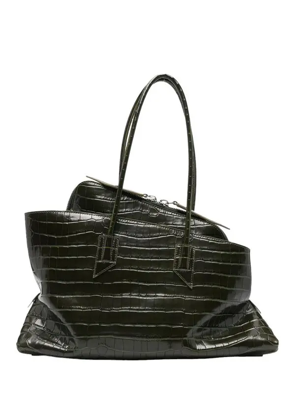 Attico La Passeggiata Medium Leather Shoulder Bag - Multicolor