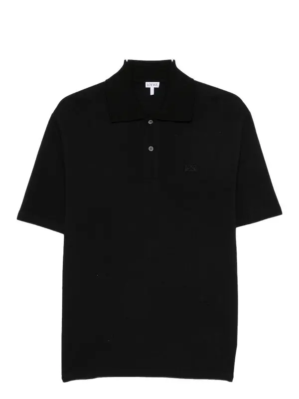 Loewe Anagram Cotton Polo Shirt - Multicolor