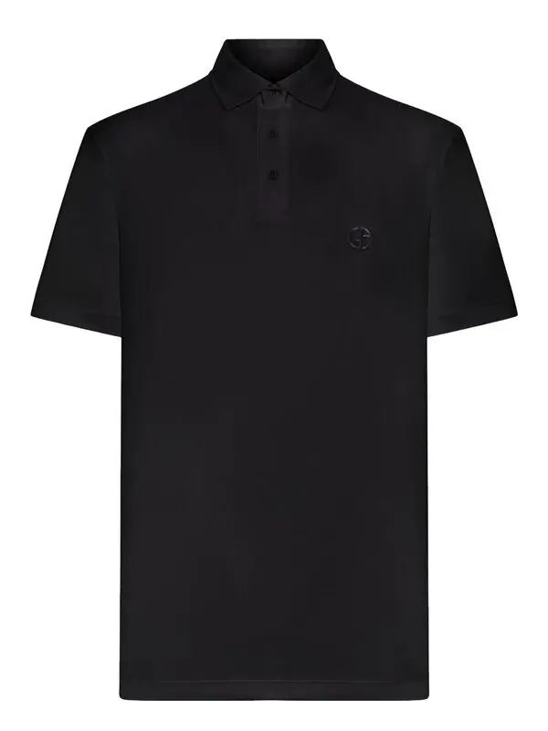Giorgio Armani Interlock Cotton Polo Shirt - Multicolor