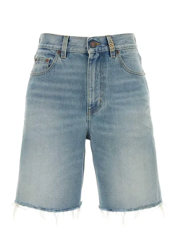 Chloé Denim Bermuda Shorts - Blue