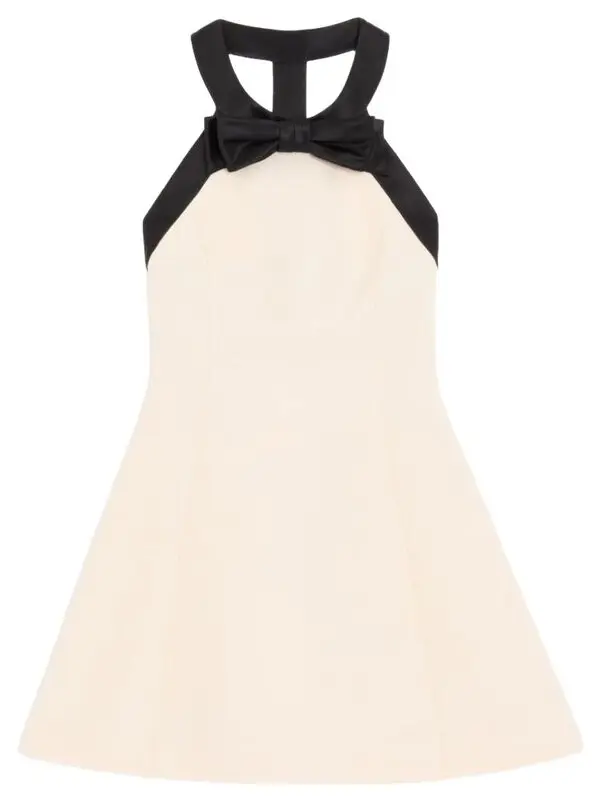Valentino Garavani Halter Neck Mini Dress With Bow Detail - Multicolor