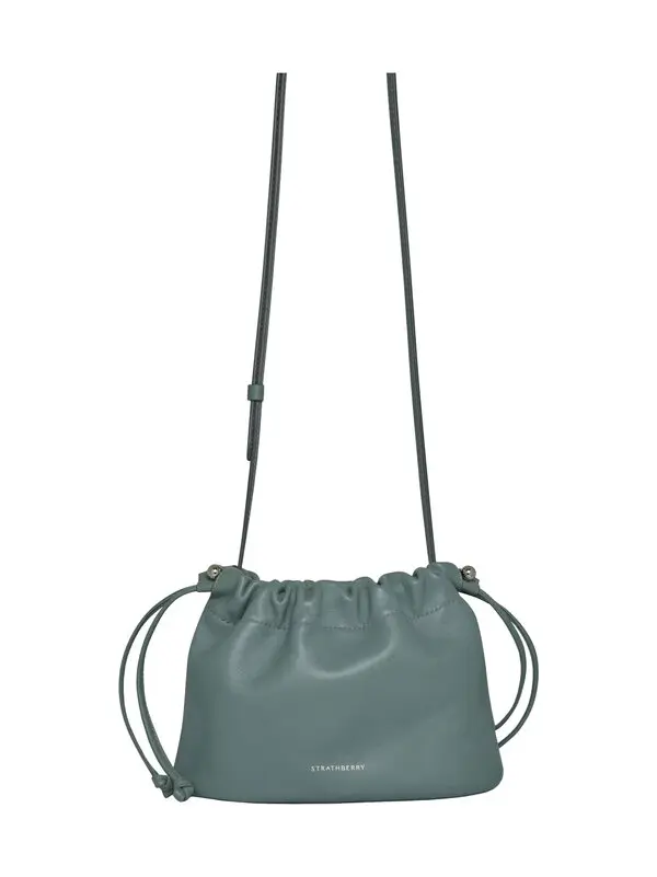 Strathberry Charlotte Drawstring Bucket Bag - Blue