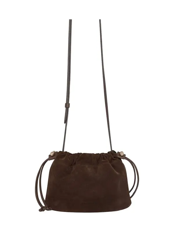 Strathberry Charlotte Drawstring Bucket Bag - Brown