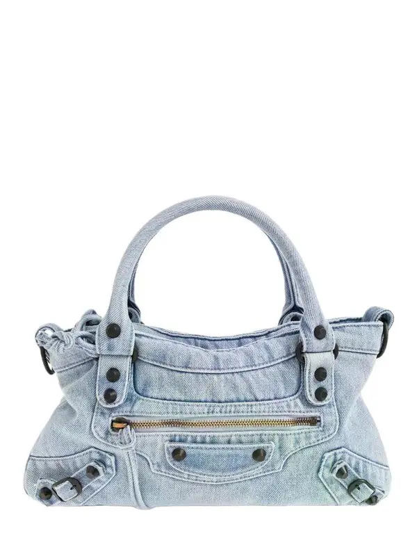 Balenciaga Le City First Denim Tote Bag - Blue