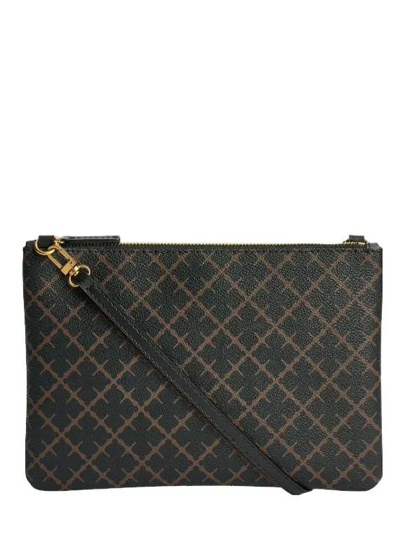 BY MALENE BIRGER Ivy Clutch With Detachable Shoulder Strap - Dark Chokolate