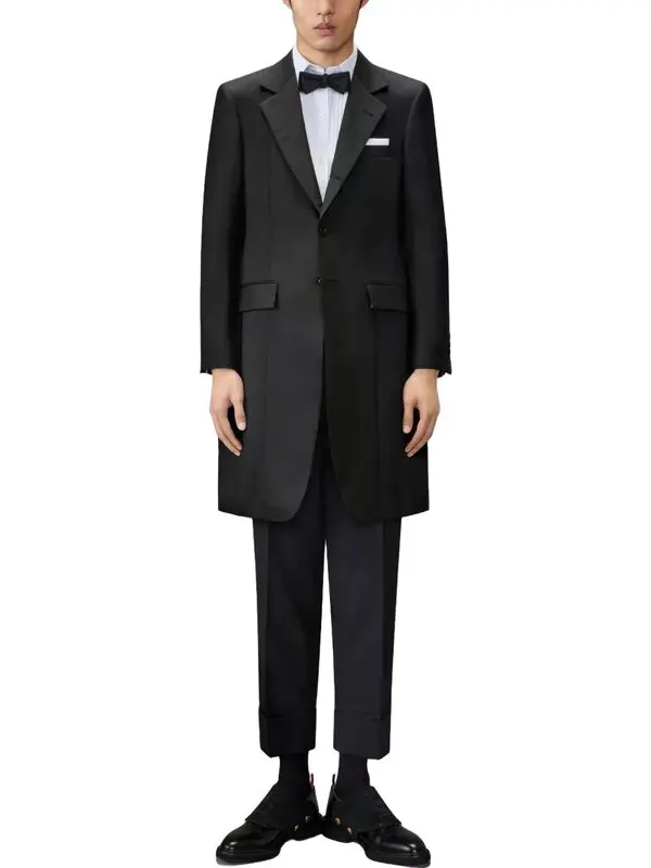 Thom Browne Tailored Overcoat - Black