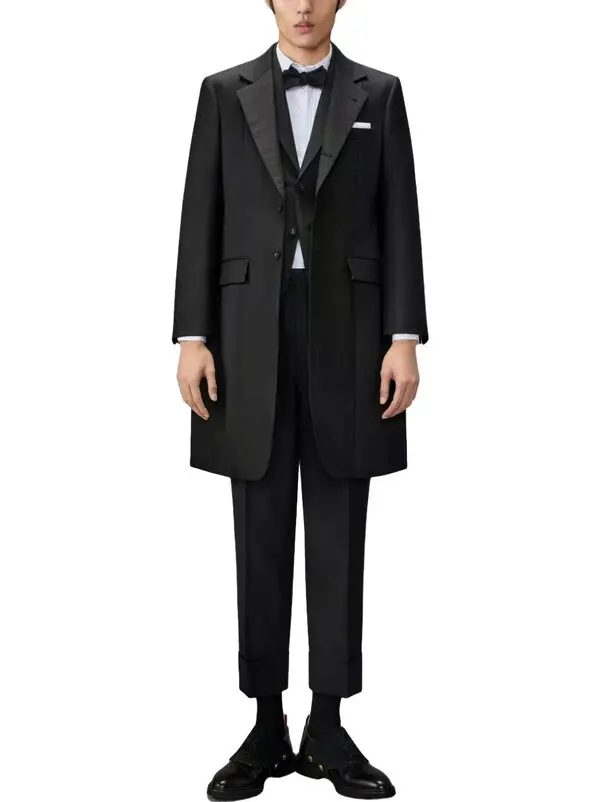 Thom Browne Tailored Overcoat - Black