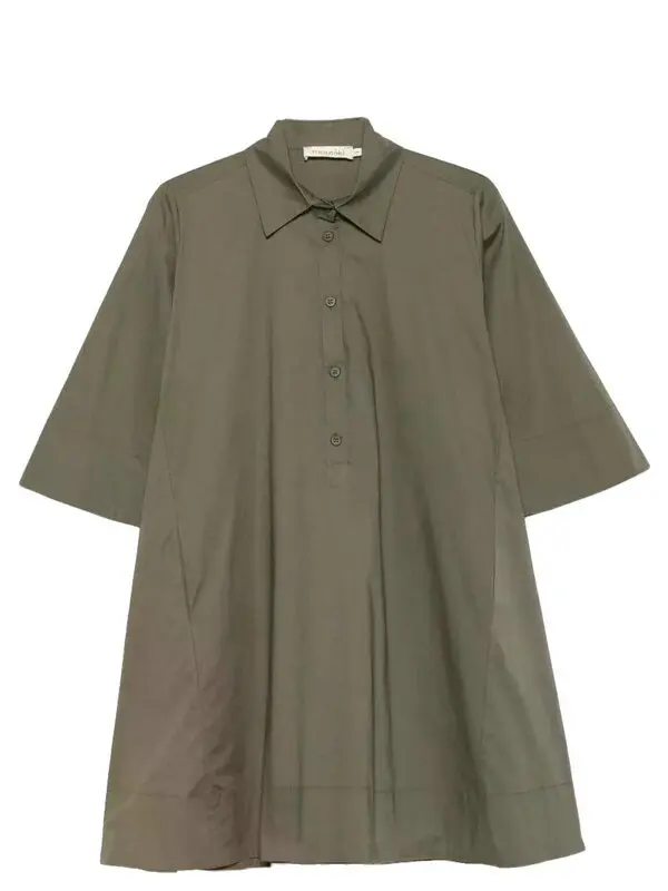 MOUTAKI Short Sleeve Mini Dress - Green