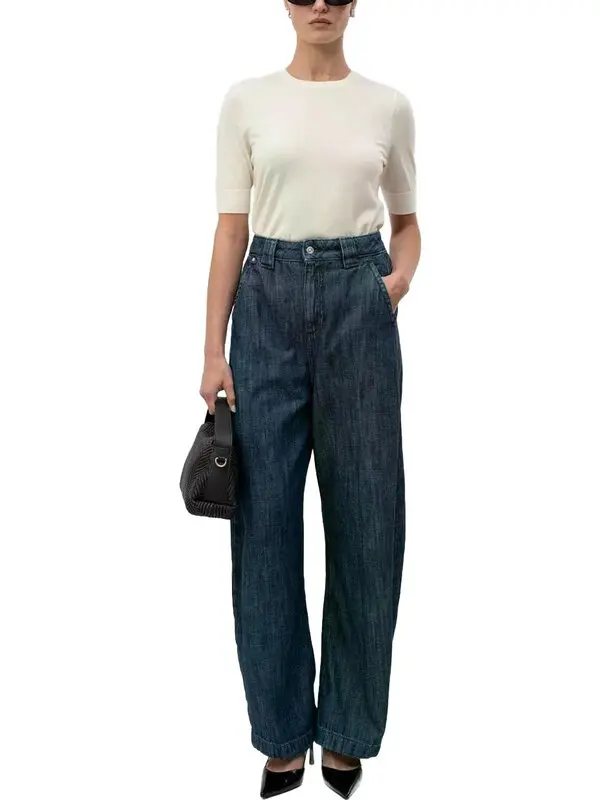 BOSS Short-sleeve Crew-neck Sweater - Neutrals