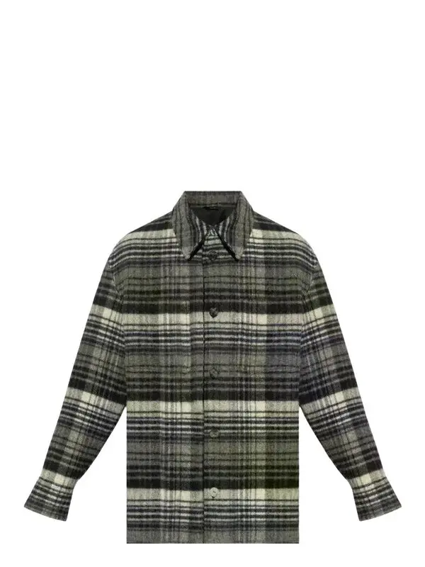 Fendi Check-pattern Jacket - Grey