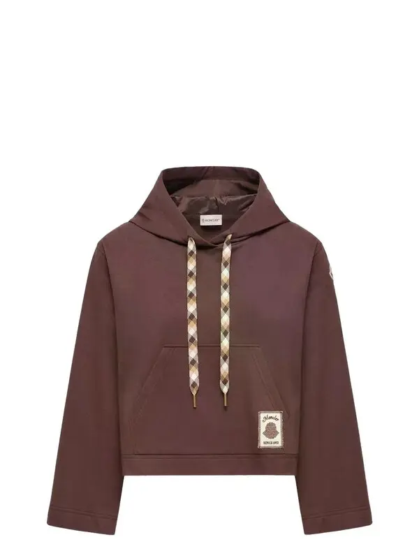 Moncler Cotton Blend Hoodie - Brown