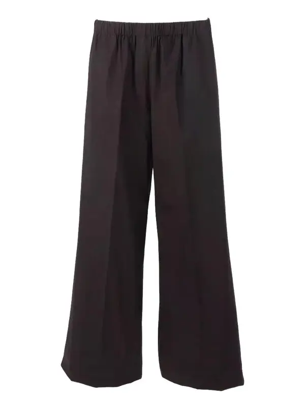 Antonelli Firenze Elasticated Wide-leg Trousers - Black