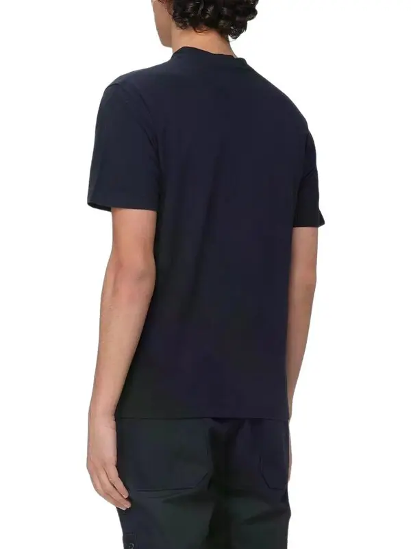 Stone Island Logo-patch Cotton T-shirt - Black