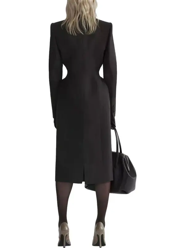 MUGLER Hourglass Coat - Grey