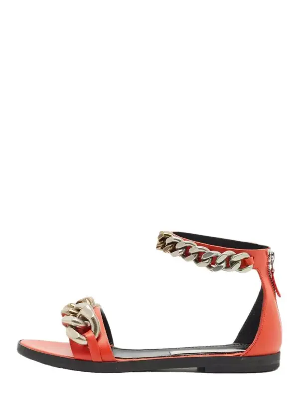 Stella McCartney Falabella Chain-link Sandals - Orange