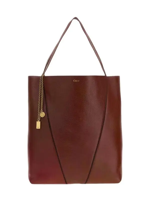Chloé S810 Spin Leather Bag - Brown