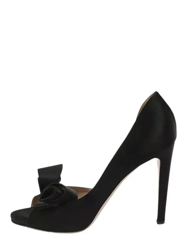Valentino Garavani D'orsay Bow-detail Sandals - Black