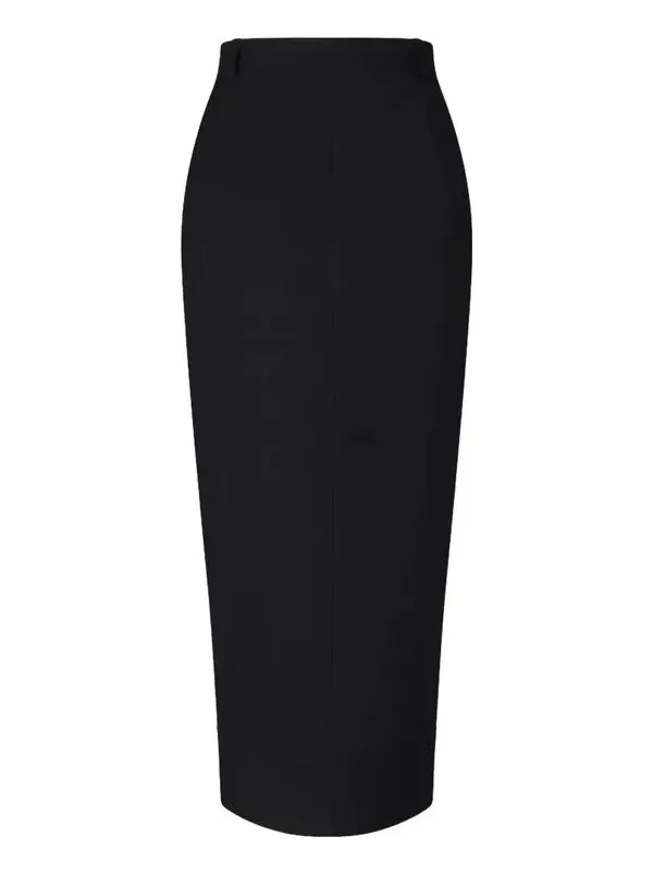 Thom Browne Hopsack Midi Pencil Skirt - Black