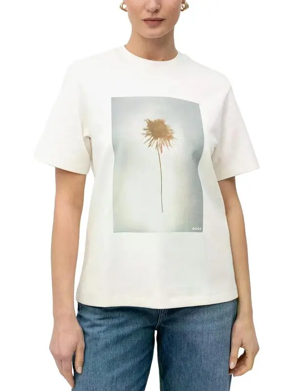 BOSS Graphic Print T-shirt - Neutrals