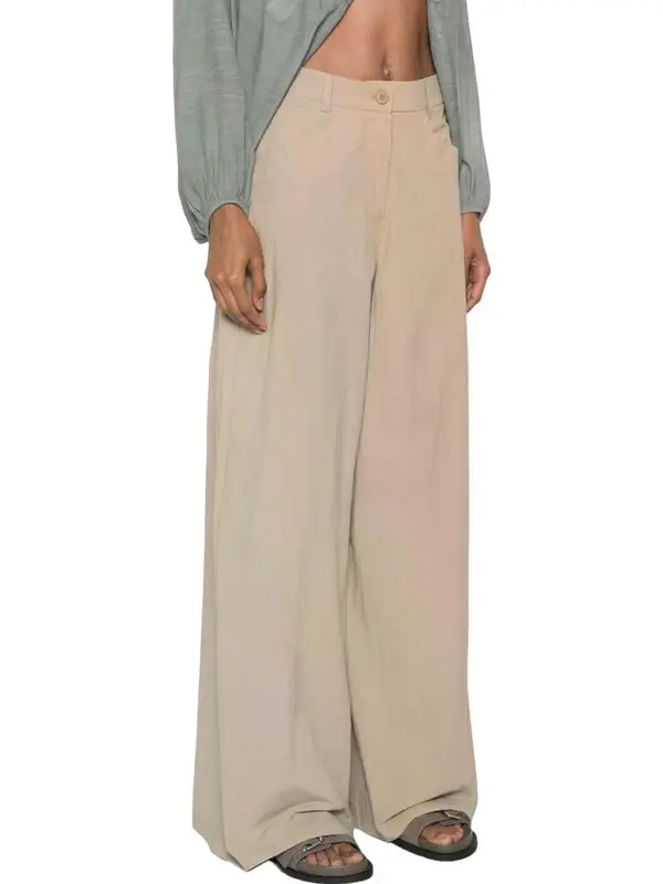 MOUTAKI Wide-leg Palazzo Pants - Neutrals