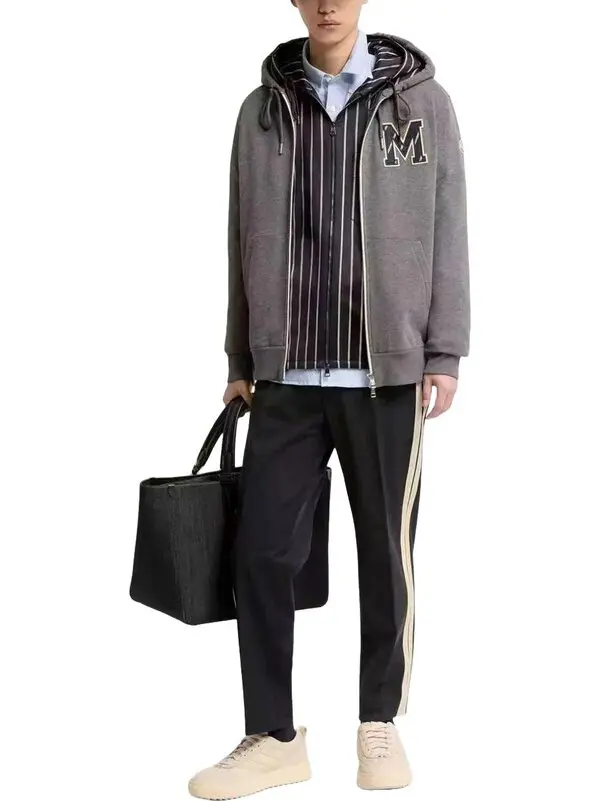 Moncler Stripe-trim Trousers - Blue