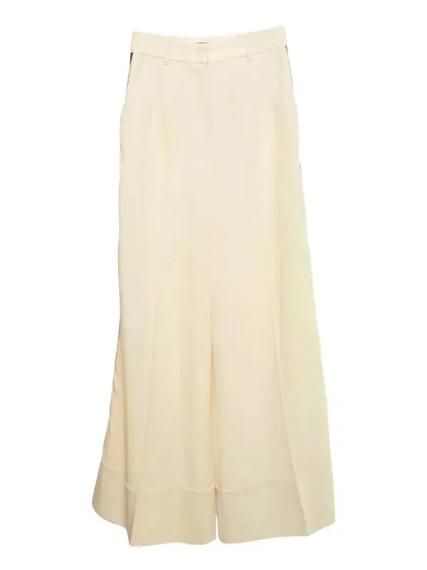 Dolce & Gabbana Side Stripe Wide-leg Trousers - Neutrals
