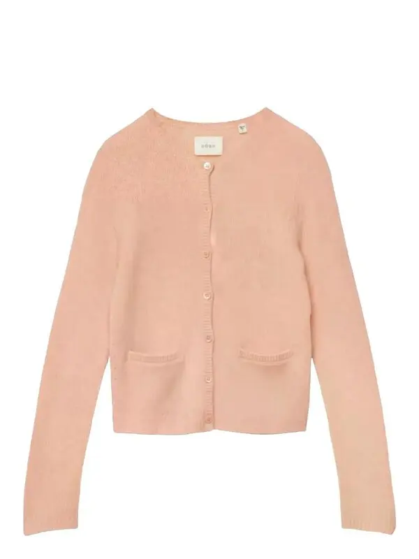 DÔEN Thea Patch-pocket Cardigan - Pink
