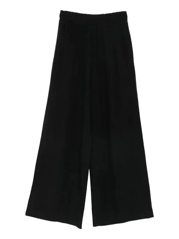MOUTAKI Elasticated Waistband Palazzo Pants - Black