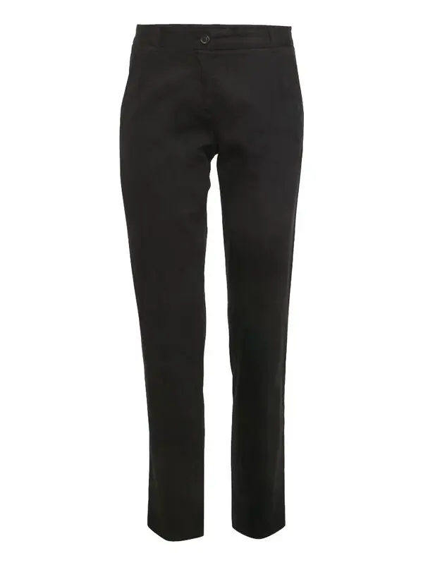 Dolce & Gabbana Straight-fit Gabardine Trousers - Black