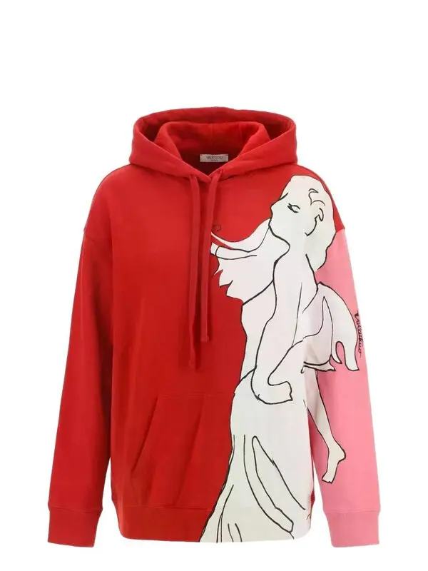 Valentino Garavani Graphic Print Hoodie - Red