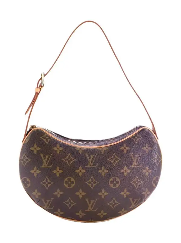 LOUIS VUITTON Monogram Canvas Croissant Pm Hobo Bag - Brown