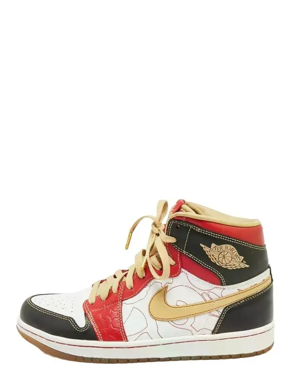JORDAN Air 1 Retro Lace-up Leather Sneakers - White