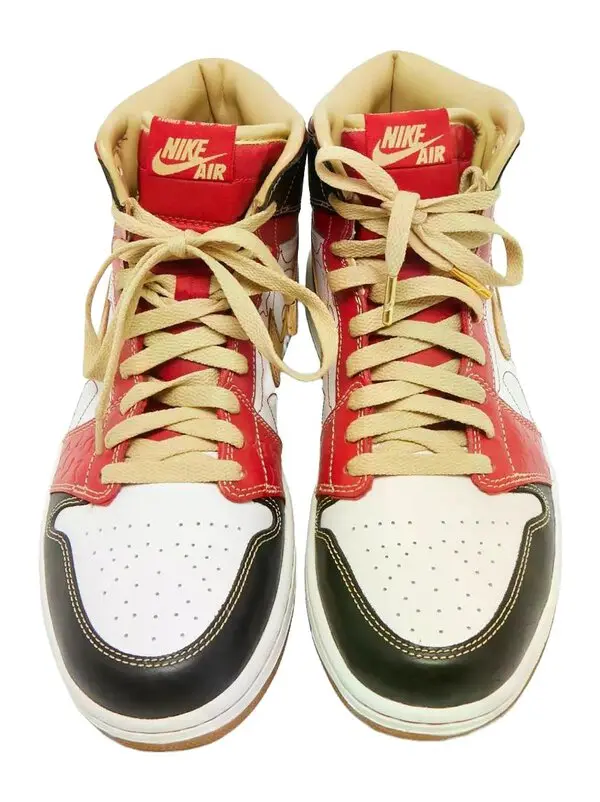 JORDAN Air 1 Retro Lace-up Leather Sneakers - White