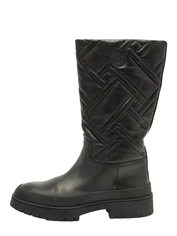 Hermès Quilted Mid-calf Boots - Black