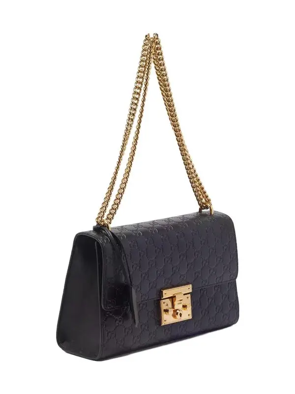Gucci Padlock Shoulder Bag - Black