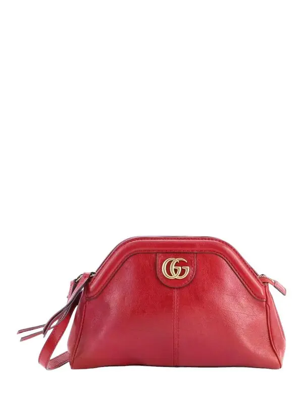 Gucci Small Leather Shoulder Bag - Red